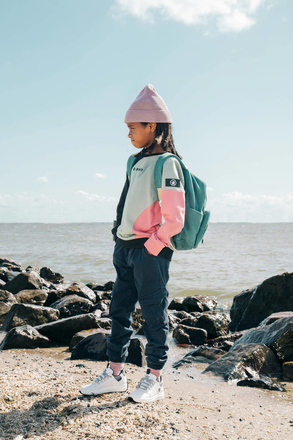 Me & My Monkey sweater Nemo multi | kleertjes.com