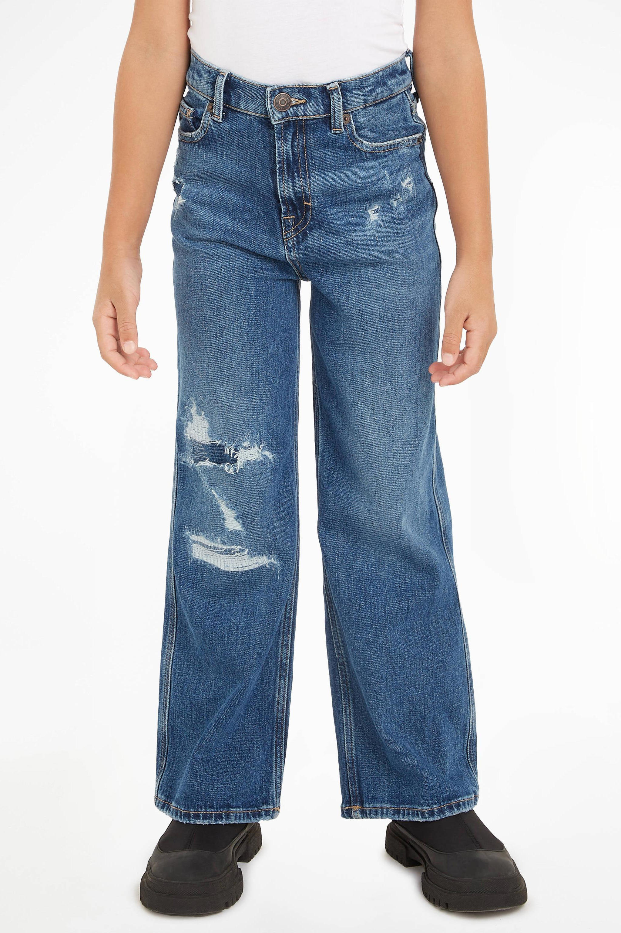 Tommy Hilfiger high waist wide leg jeans MABEL HEMP hempmedium | kleertjes.com