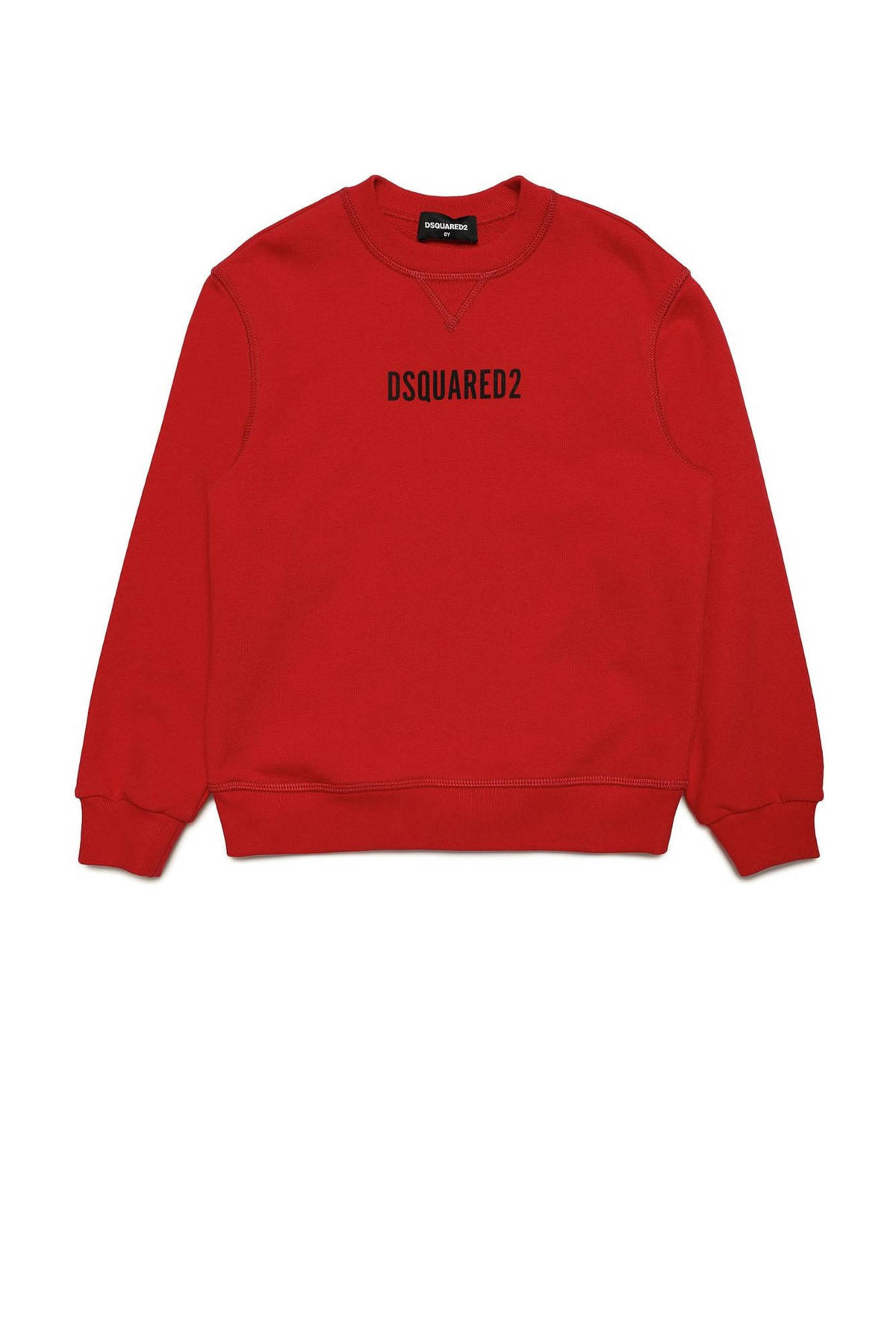 Dsquared2 sweater met logo rood | kleertjes.com