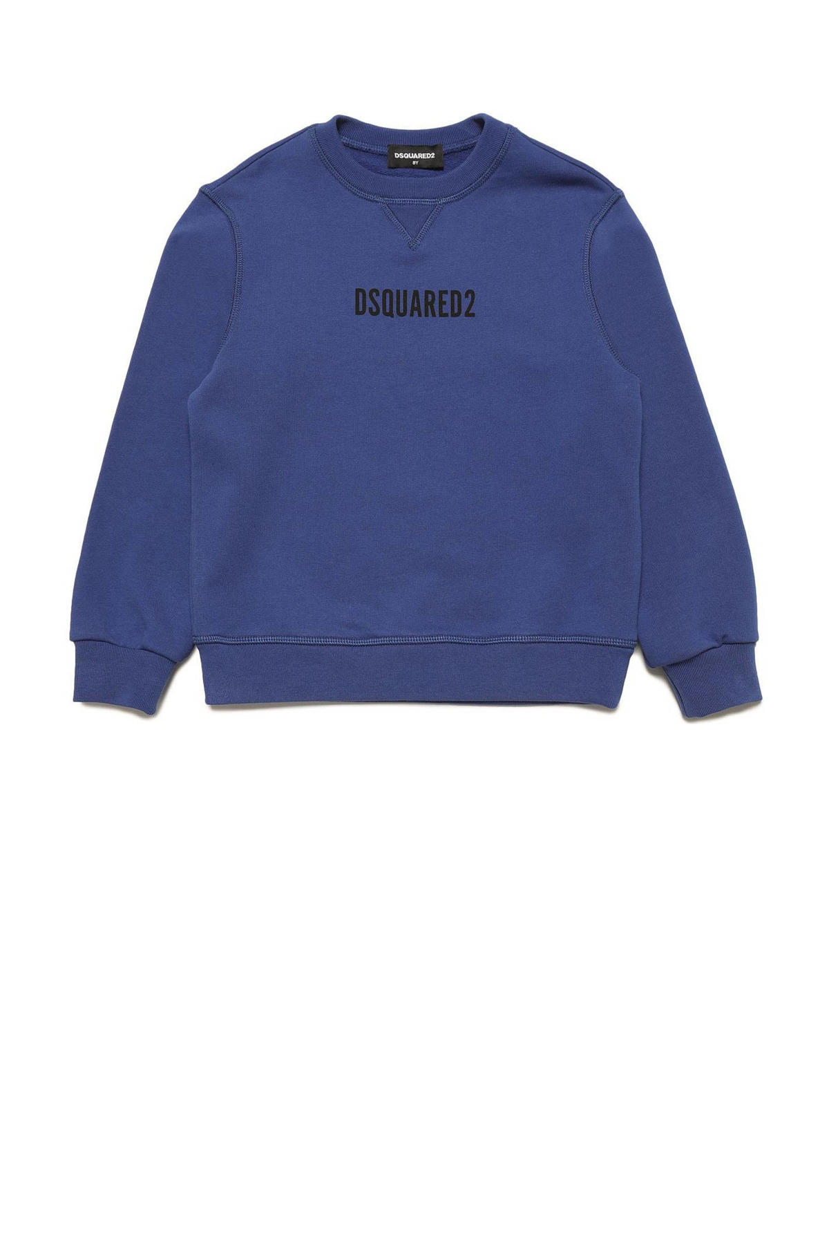Dsquared2 sweater met logo hardblauw | kleertjes.com