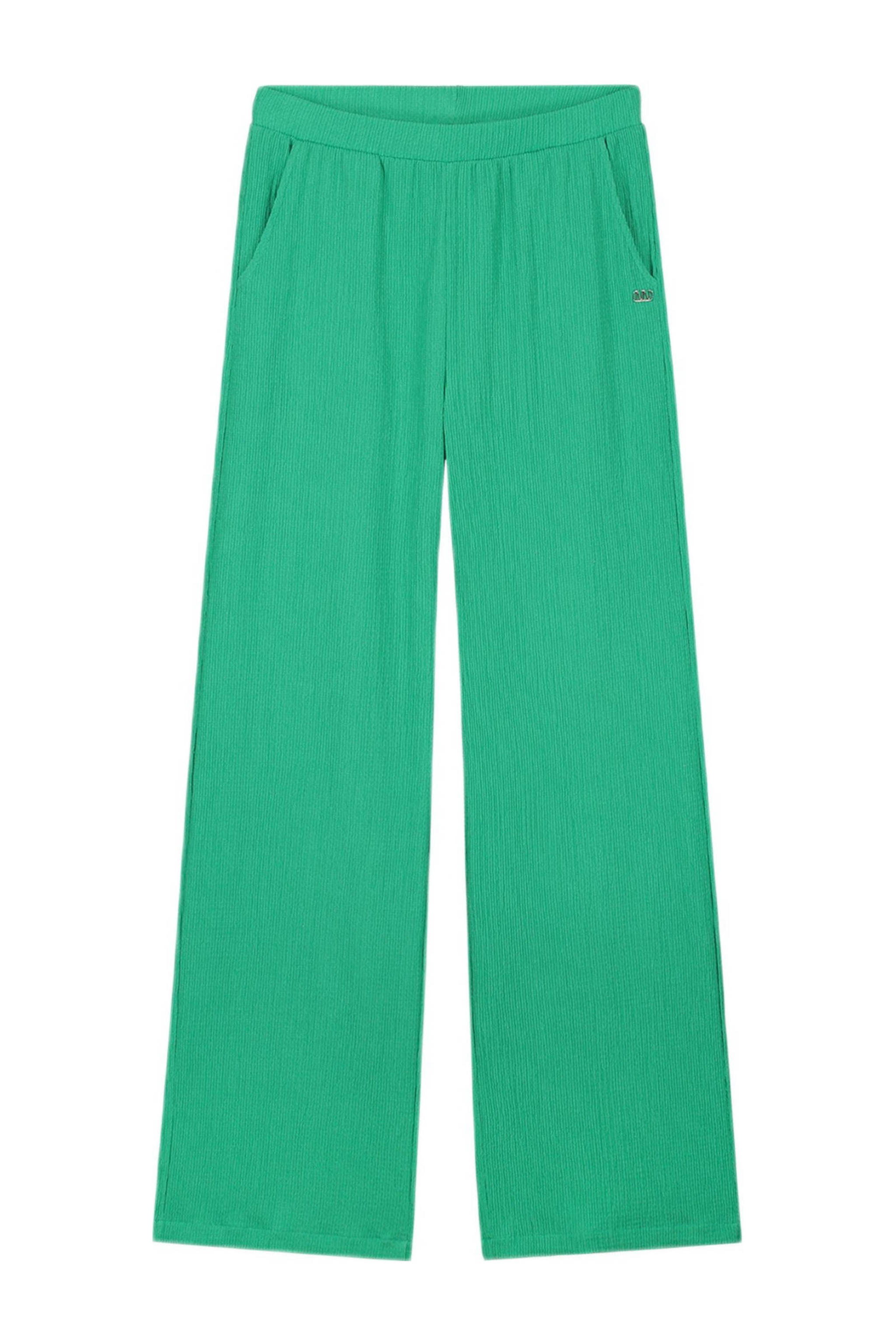 NIK&NIK wide leg broek Bianca groen | kleertjes.com