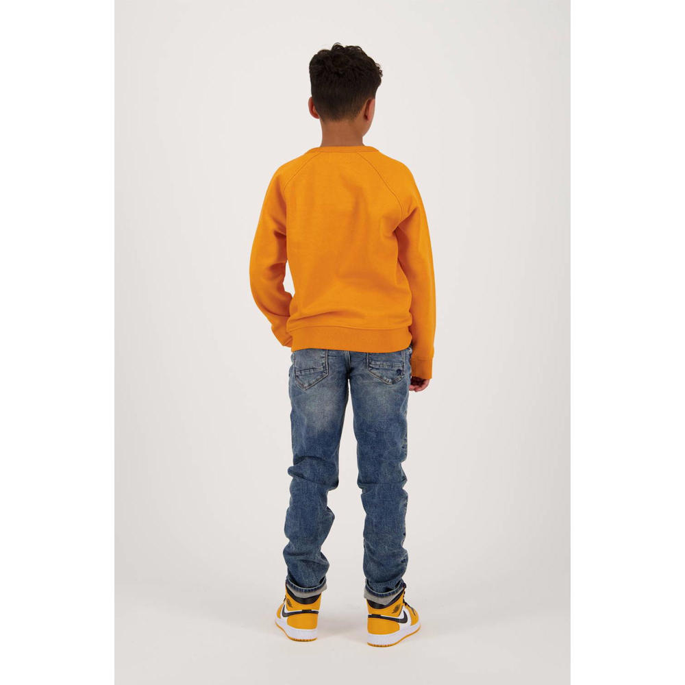 Raizzed sweater Jardy met logo oranje | kleertjes.com