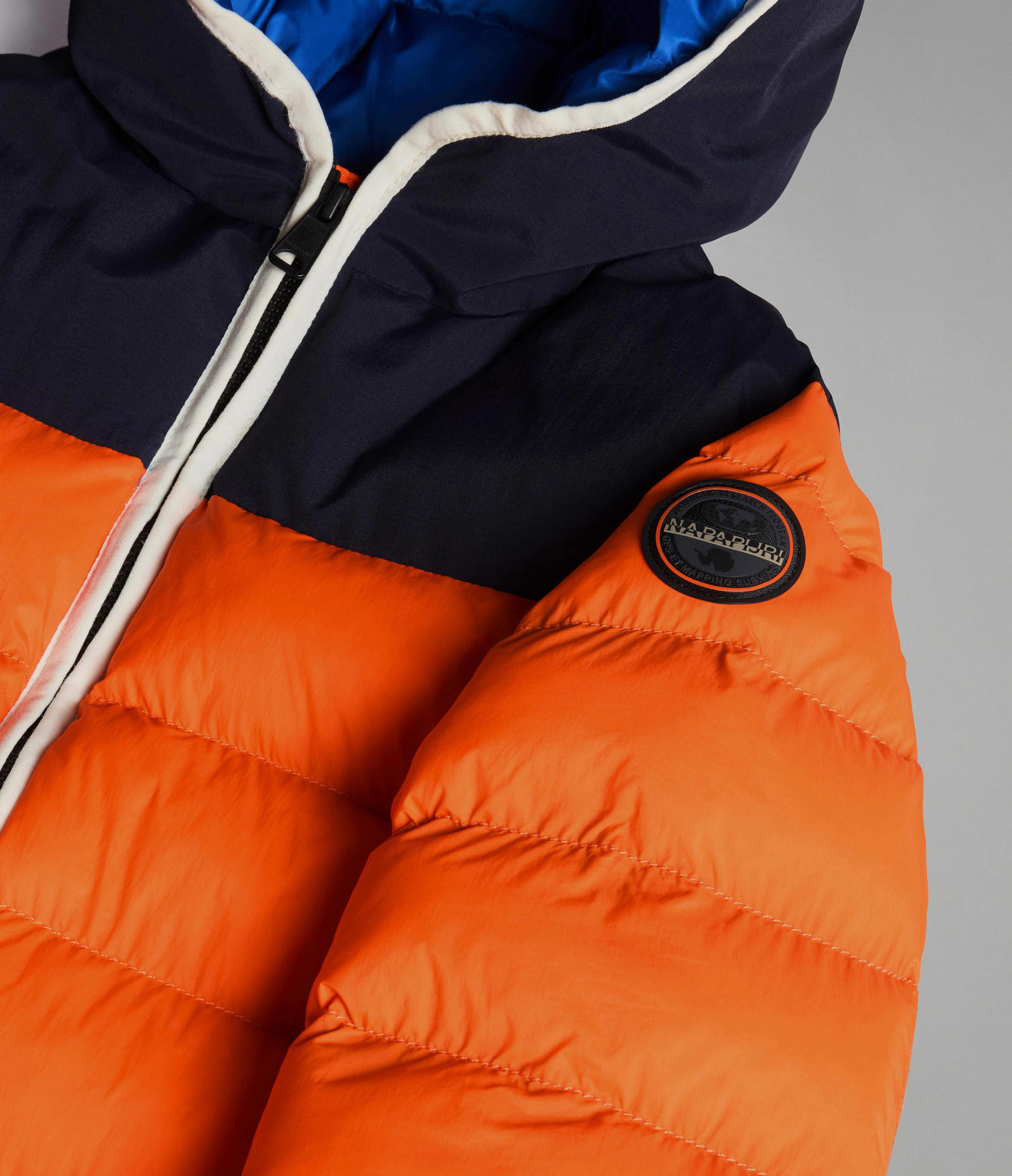 Napapijri gewatteerde winterjas K A-VOSTOK oranje/donkerblauw ...