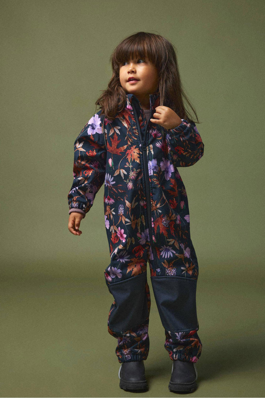 NAME IT MINI softshell buitenspeelpak NMFALFA08 donkerblauw/lila ...