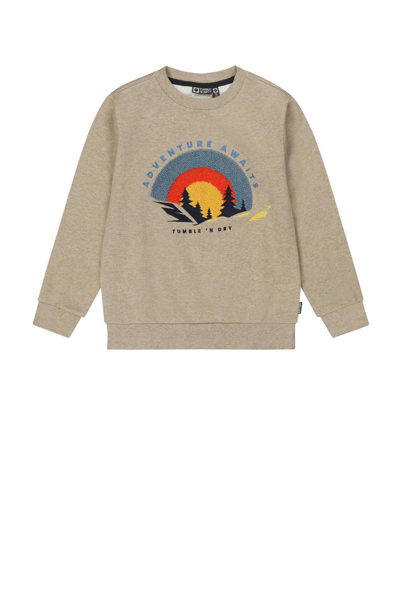 Tumble 'n Dry Mid sweater Explorer met printopdruk en 3D applicatie ...