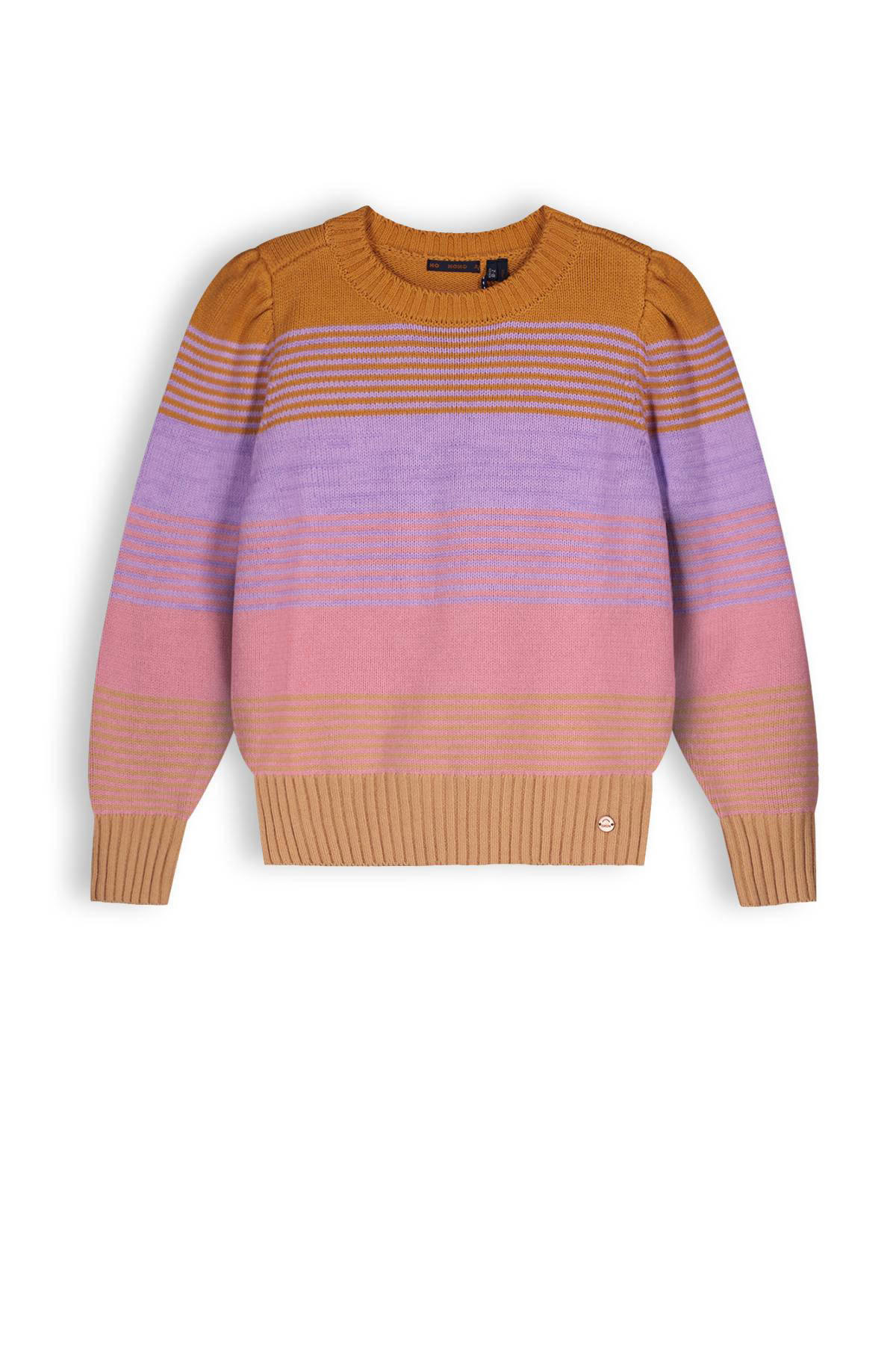 NONO trui Kira roze/lila/oranje | kleertjes.com