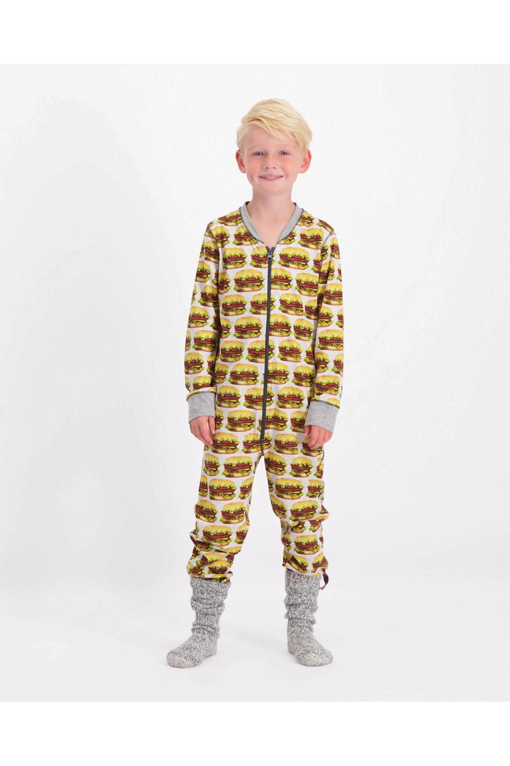 Claesen's onesie Burger met all over print | kleertjes.com