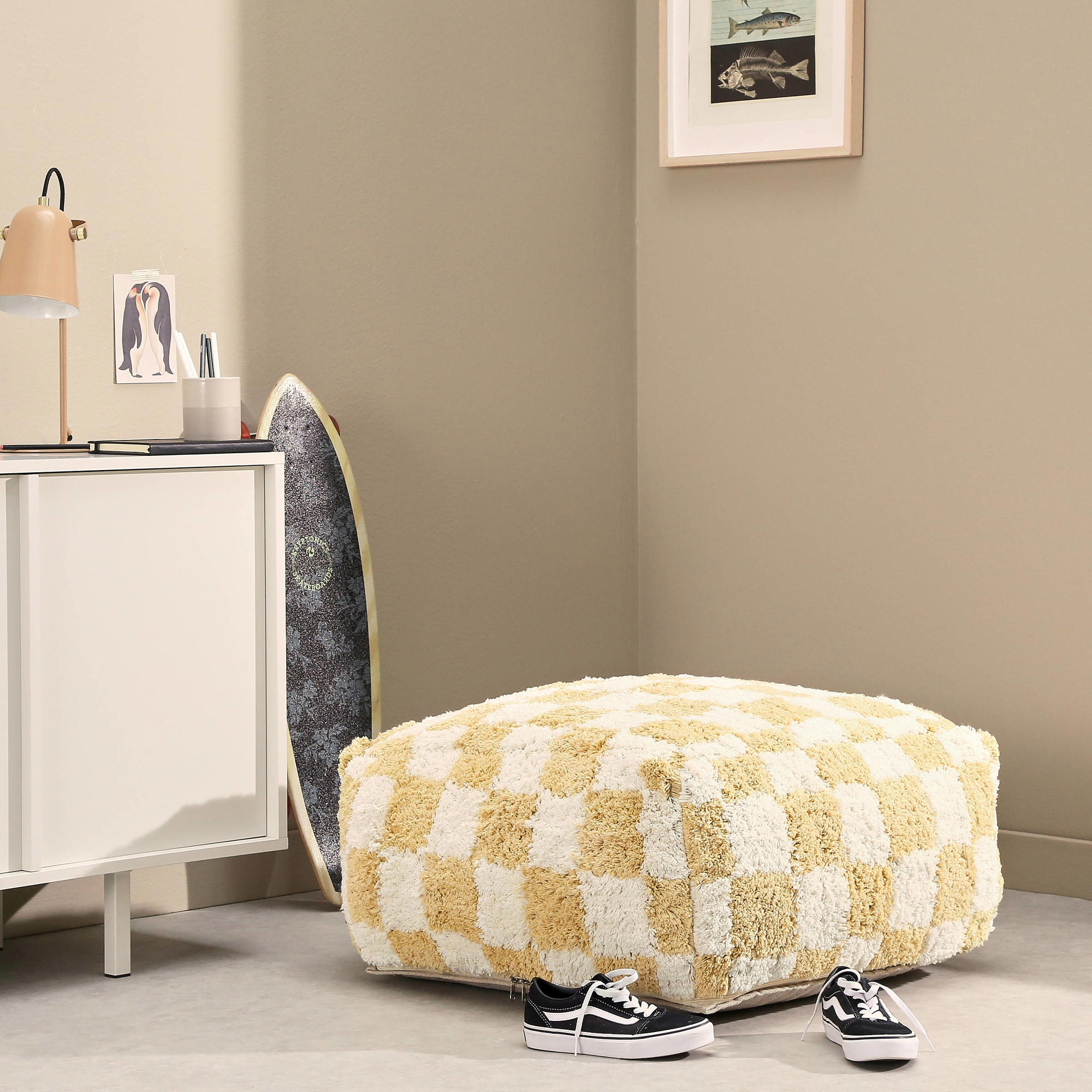 NOUS Living poef Checker kopen? | Morgen in huis | kleertjes.com