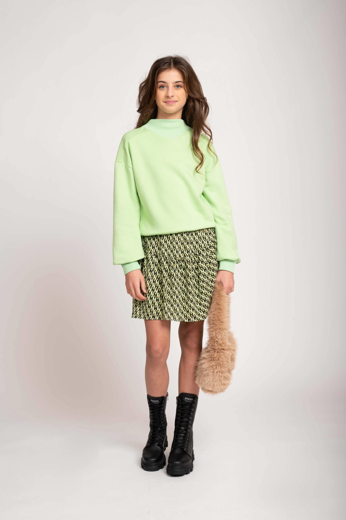 NIK&NIK rok Kim van polyester groen | kleertjes.com
