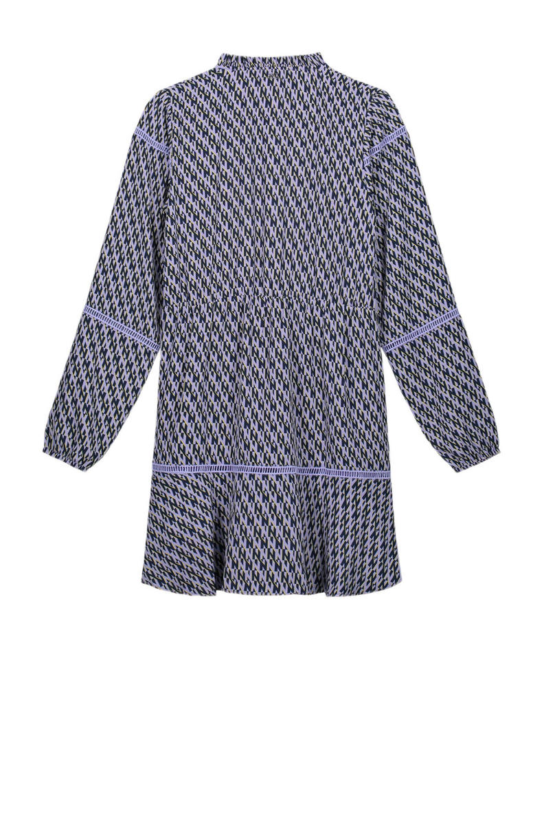 NIK&NIK jurk Kim van polyester lila | kleertjes.com