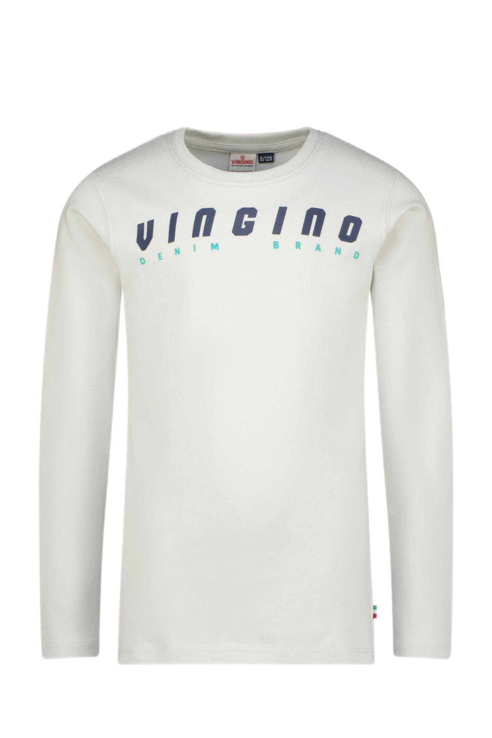Vingino longsleeve met logo grijs | kleertjes.com