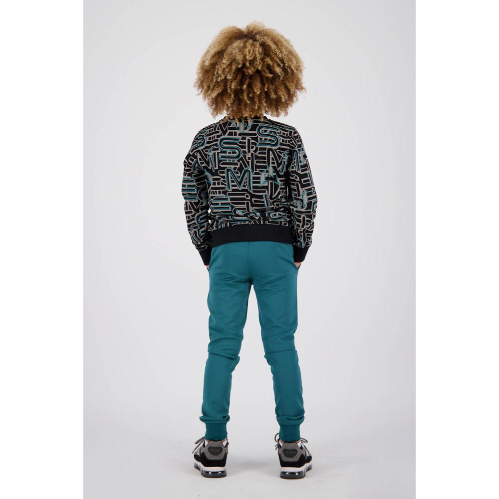 Vingino x Messi skinny joggingbroek Santino met logo diepblauw ...