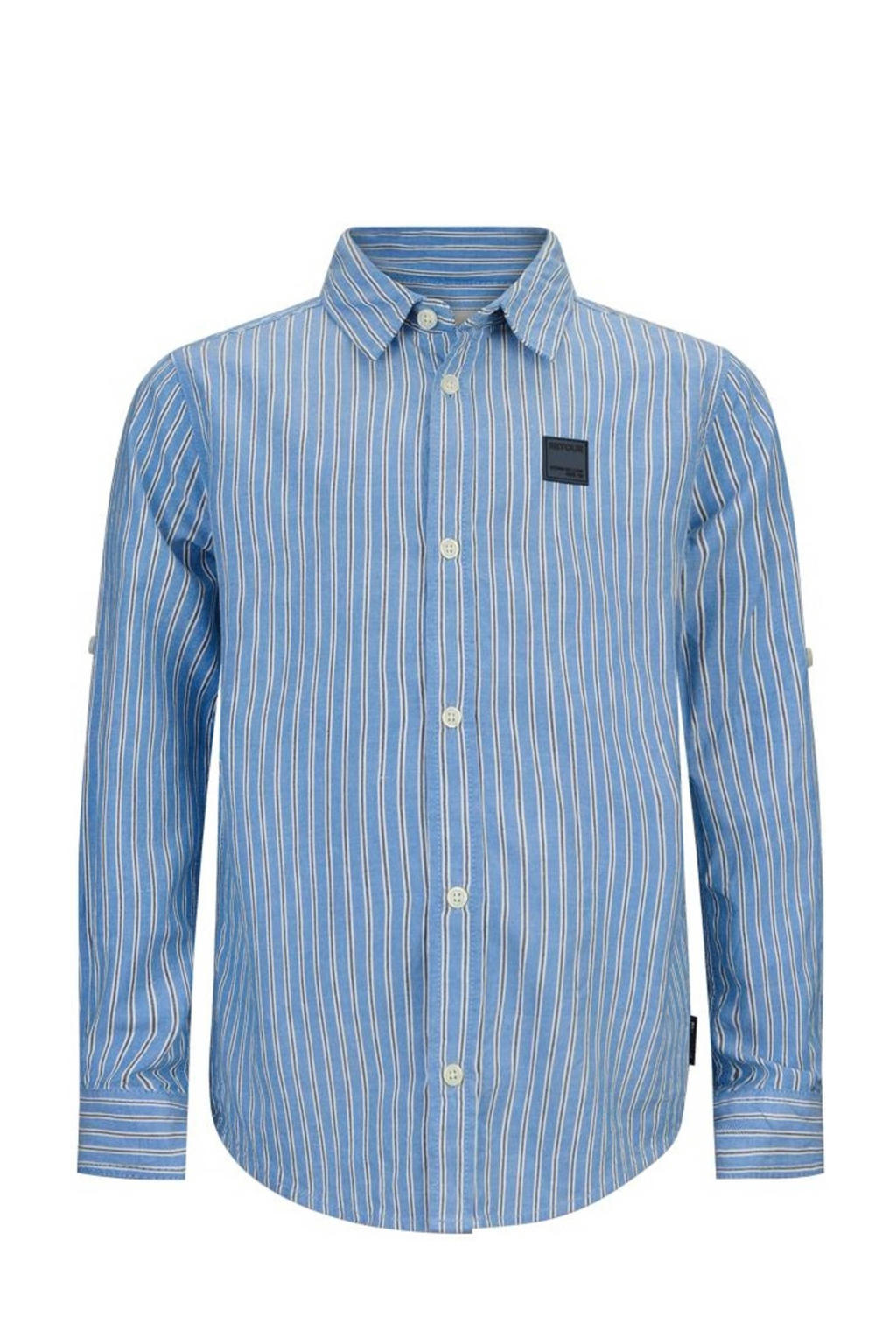 Retour Jeans gestreept overhemd Arthur blauw/wit | kleertjes.com