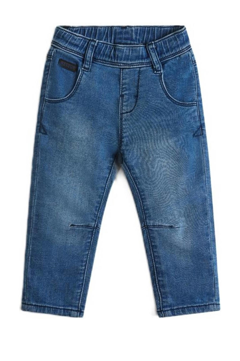 Retour X Anouk Matton loose fit jeans Edo medium blue denim | kleertjes.com