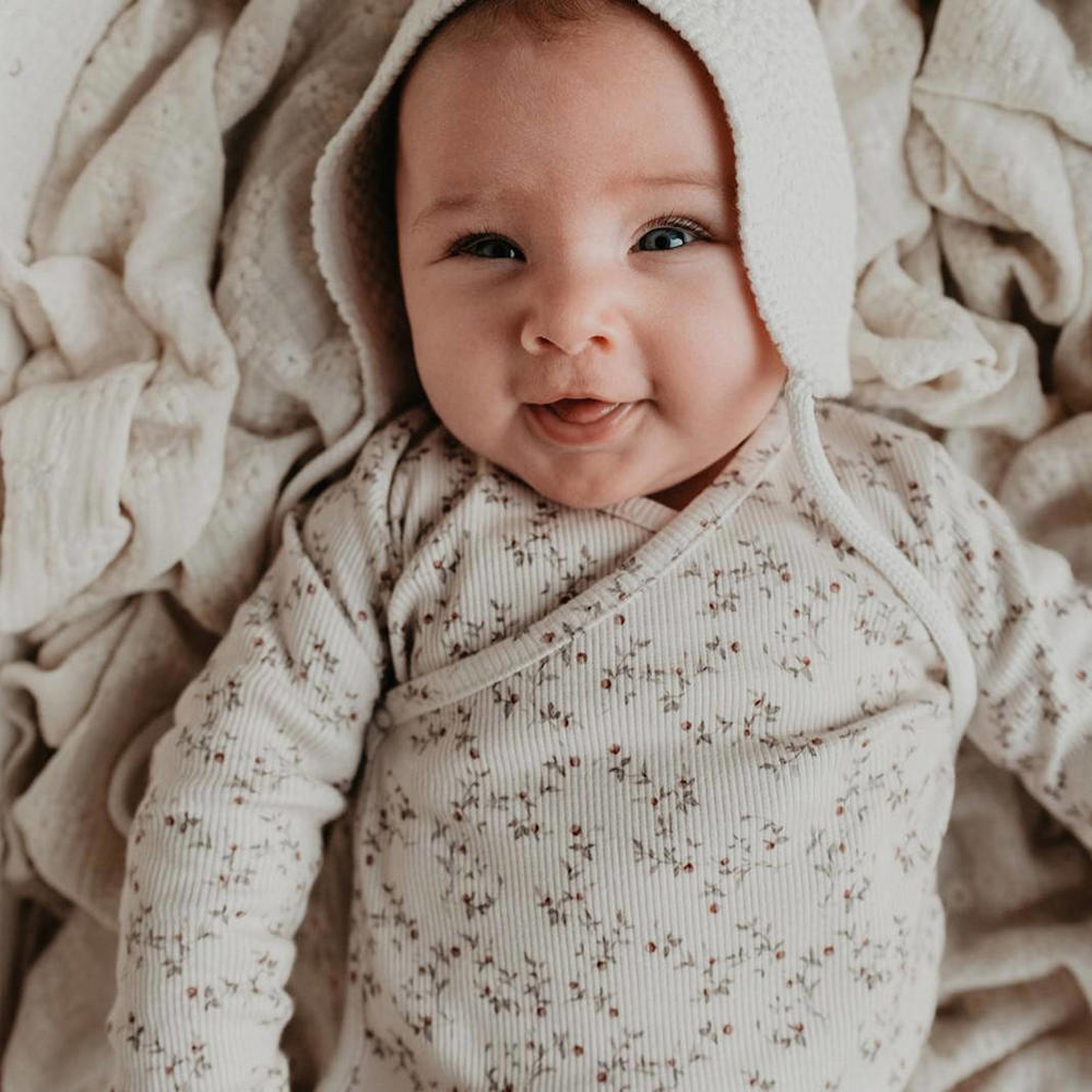 Yumi Baby new born overslag longsleeve Apple Branches | kleertjes.com