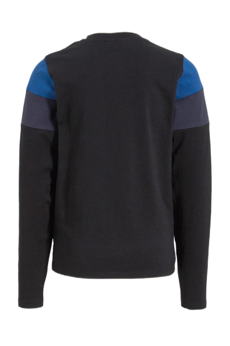 Orange Stars longsleeve Nygel met tekstopdruk zwart | kleertjes.com