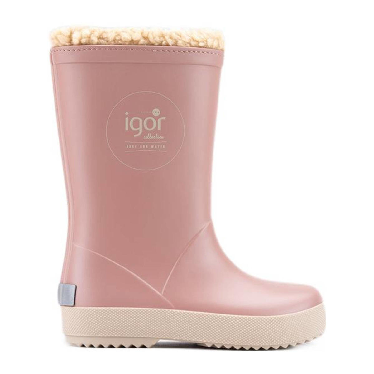 Igor Splash dk Borreguito gevoerde regenlaarzen roze | kleertjes.com