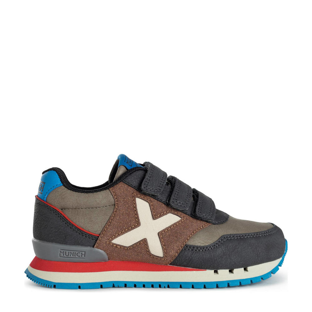 Munich Dash Kid sneakers bruin/zwart/blauw | kleertjes.com