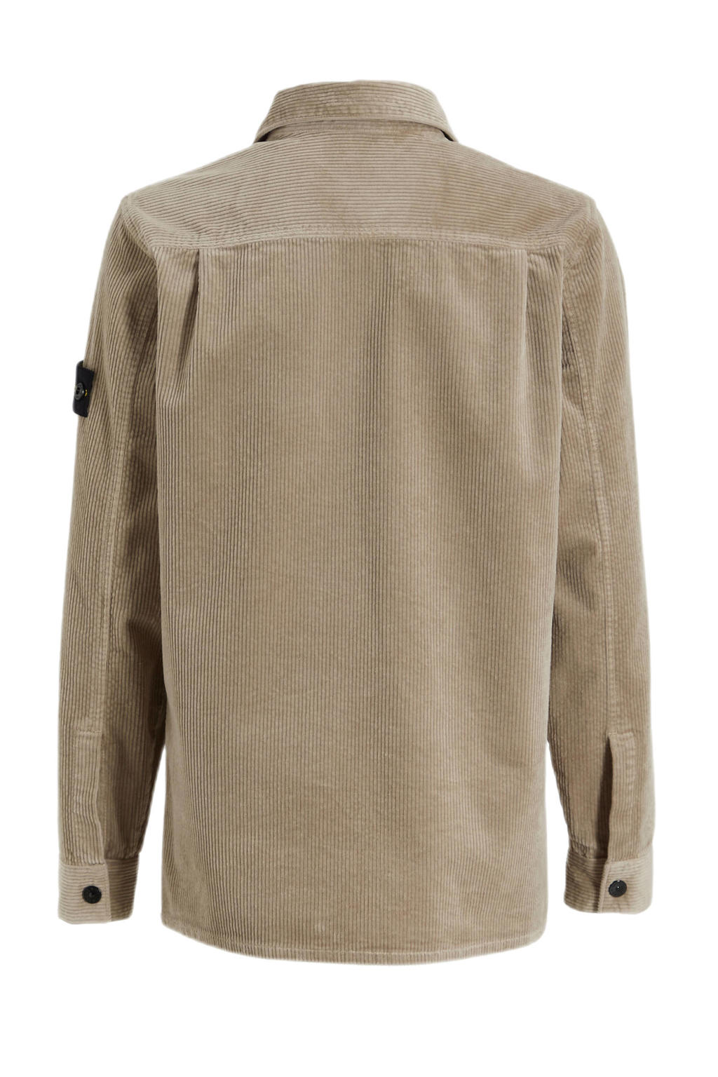 Stone Island corduroy overhemd zand | kleertjes.com