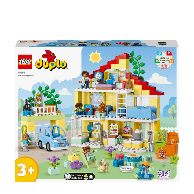 LEGO DUPLO Town 3-in-1 Familiehuis Speelgoed Poppenhuis voor 3+ Jarigen ...