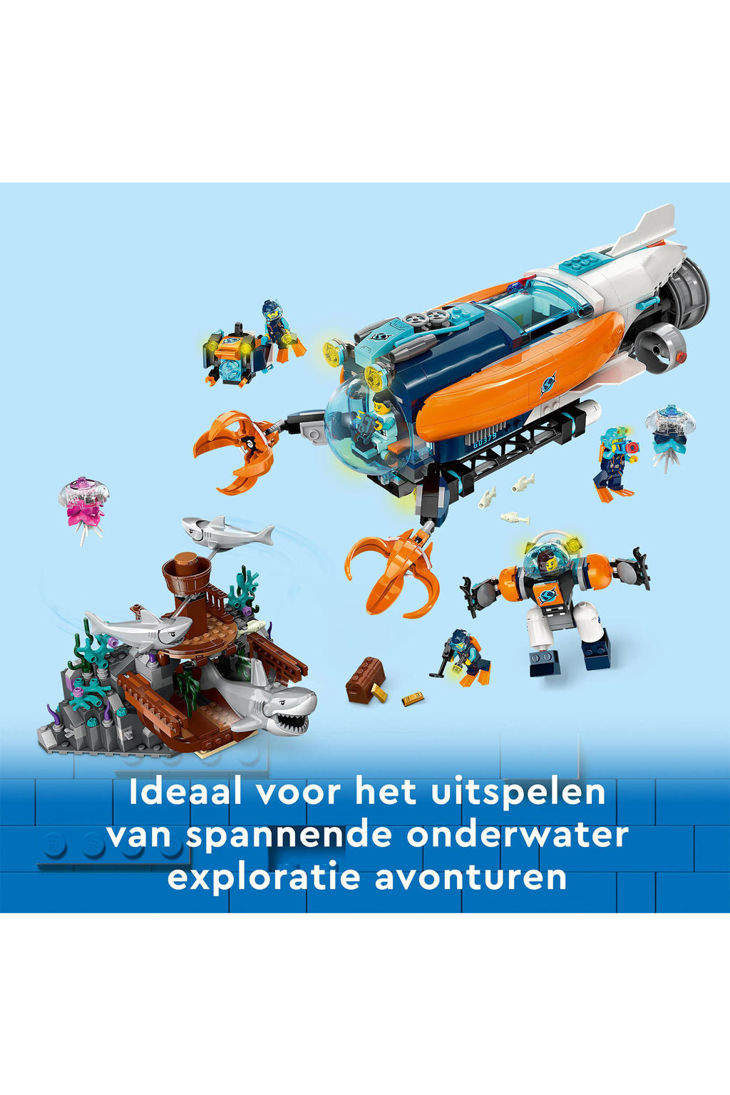 LEGO City Duikboot voor diepzeeonderzoek 60379 | kleertjes.com