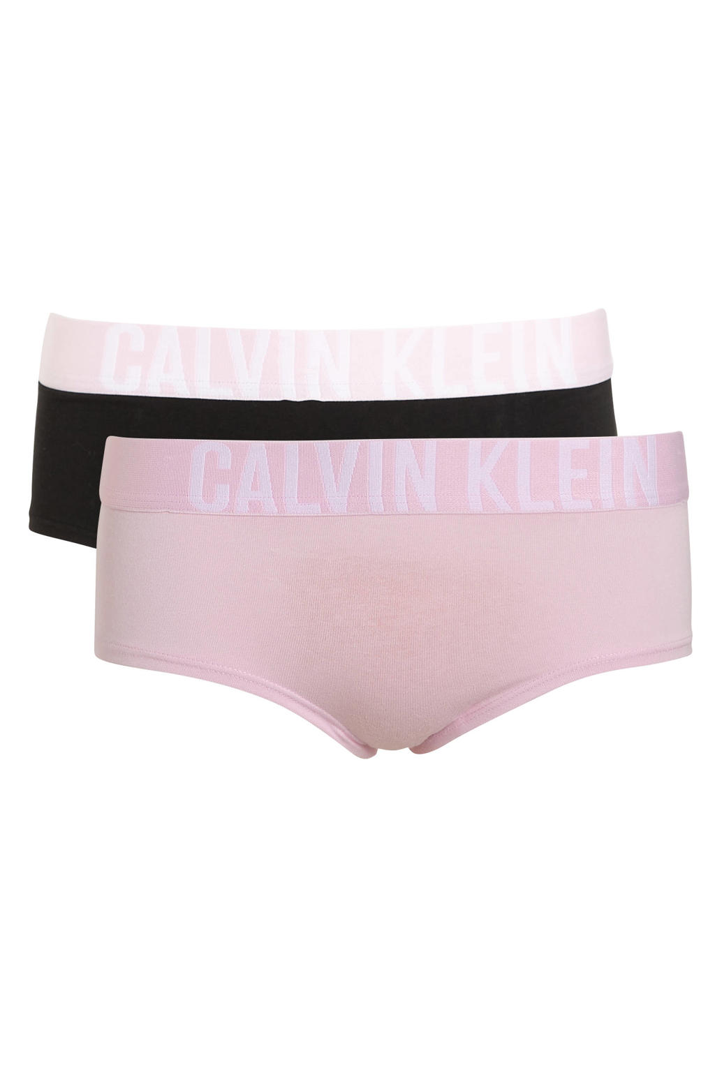 Calvin Klein hipster - set van 2 roze/zwart | kleertjes.com
