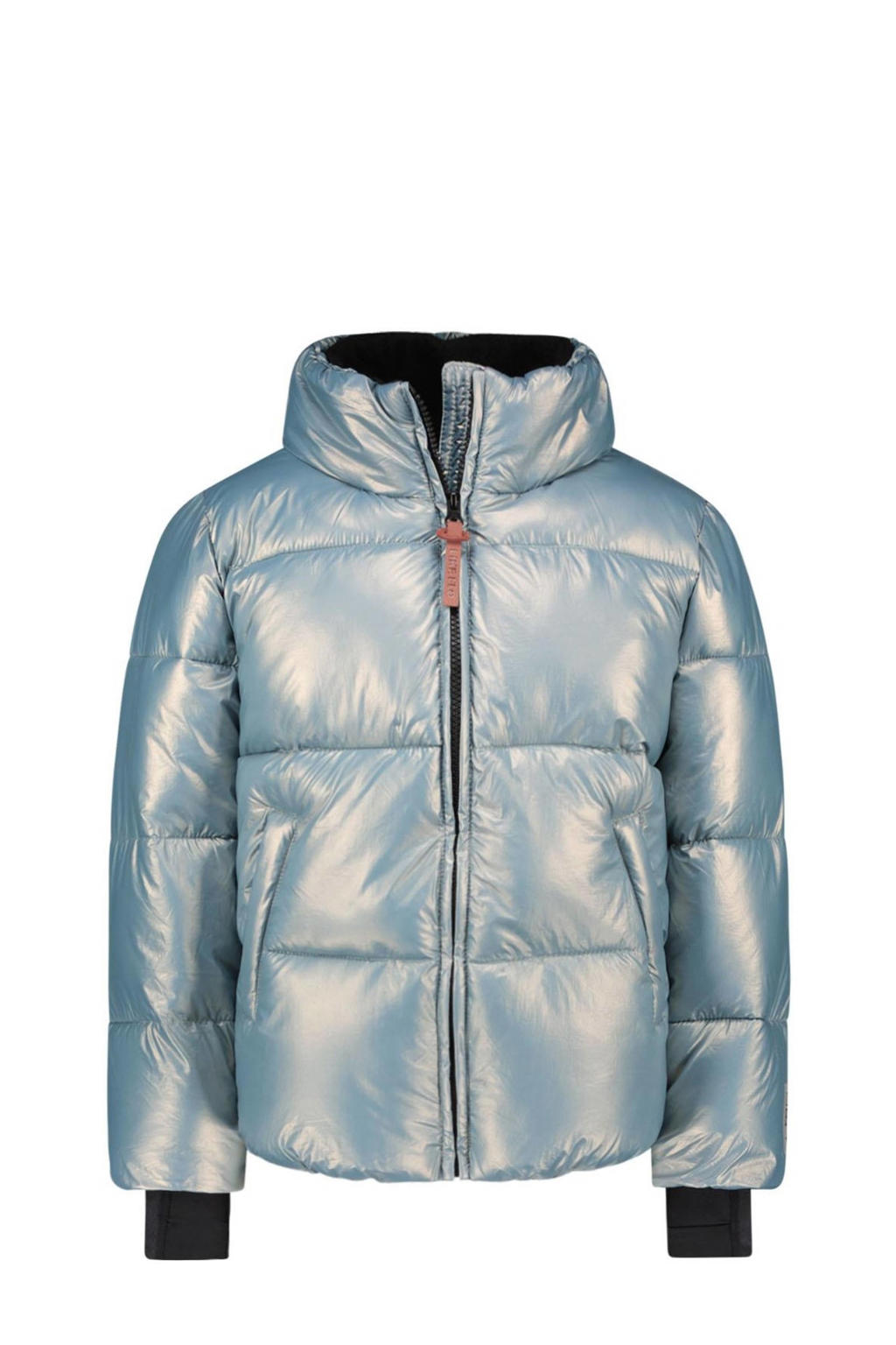 Like Flo gewatteerde winterjas metallic blauw | kleertjes.com