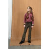 Like Flo flared broek met glitters bruin/oker | kleertjes.com