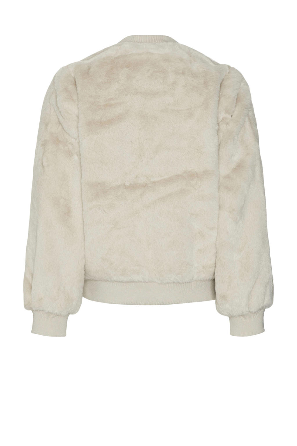 VERO MODA GIRL imitatiebont bomberjack VMSONJAMIE beige | kleertjes.com