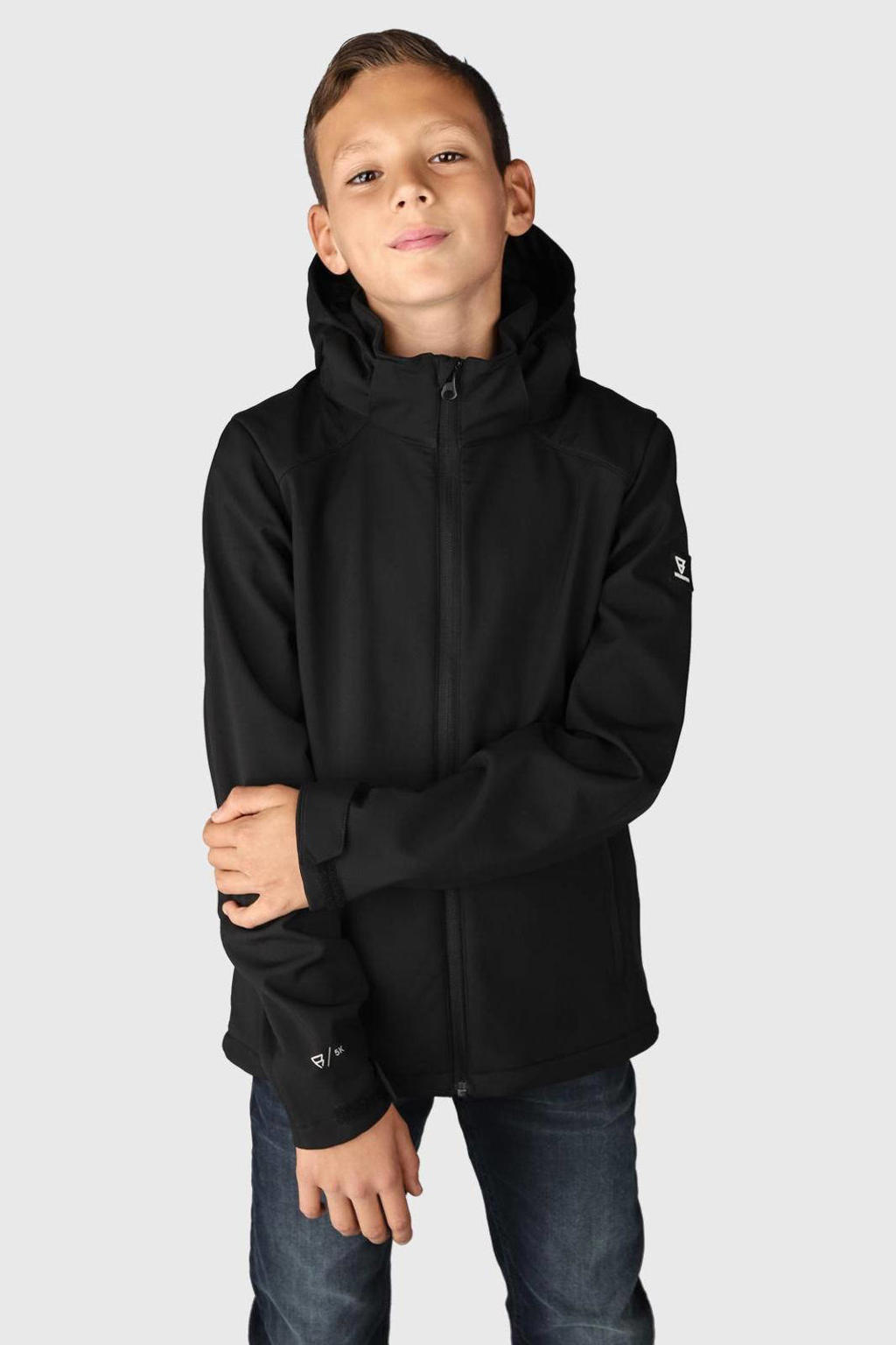 Brunotti softshell jas Mippy zwart | kleertjes.com