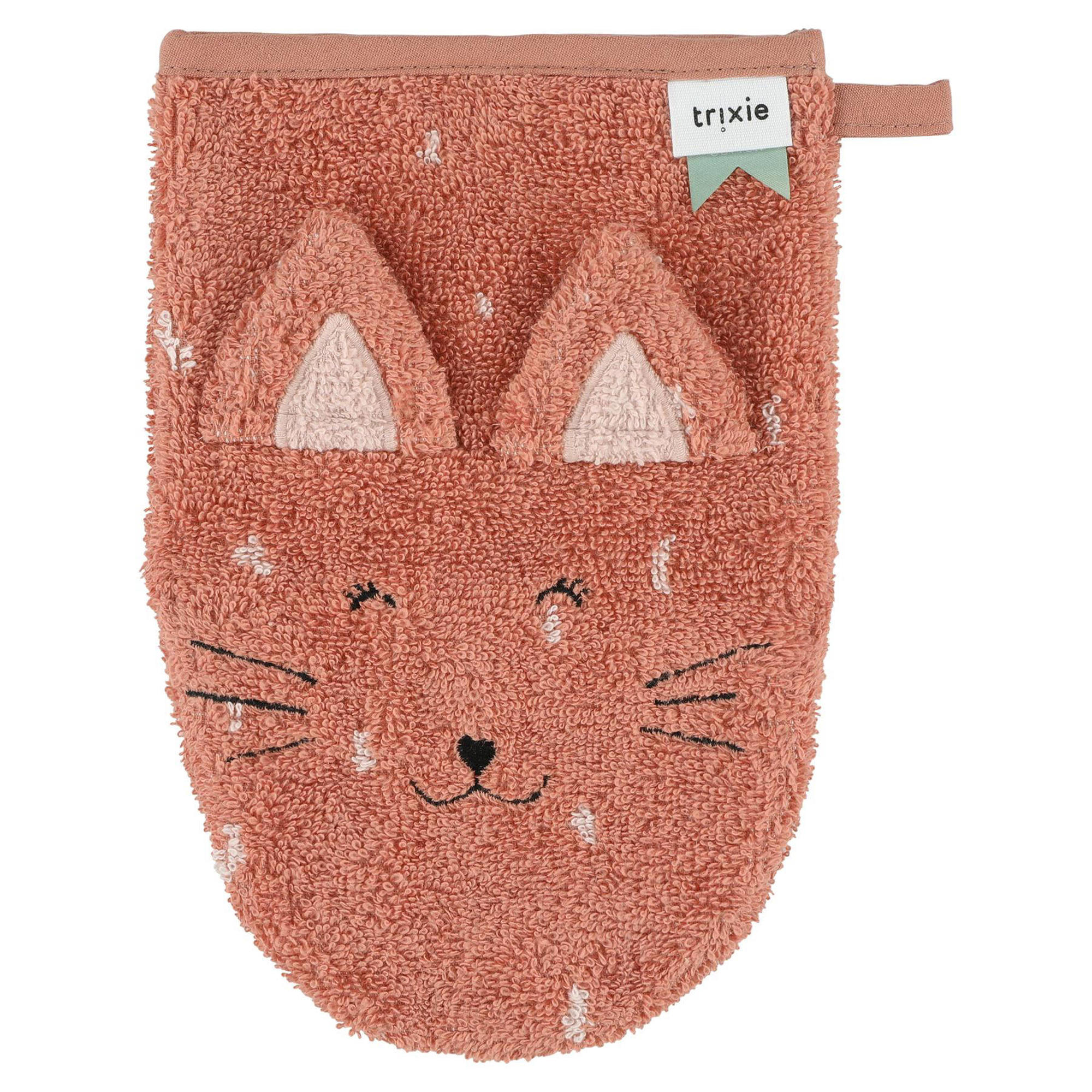 Trixie washandje - set van 2 Mrs. Cat - Mrs. Rabbit | kleertjes.com