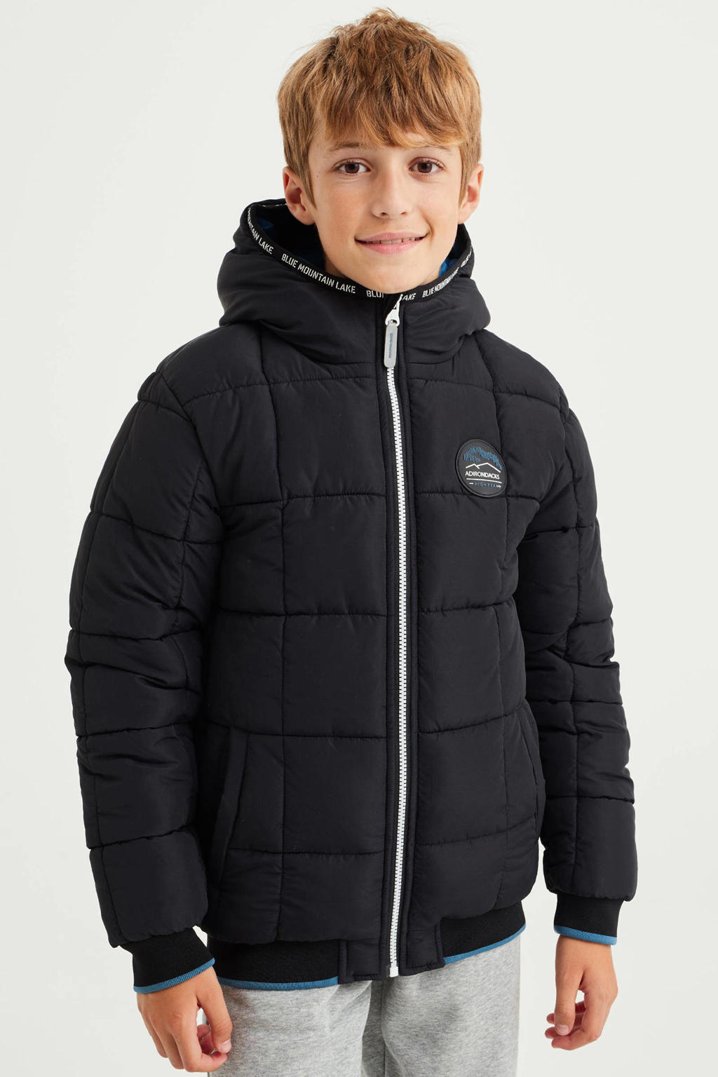 WE Fashion Jasper reversible winterjas blauw | kleertjes.com