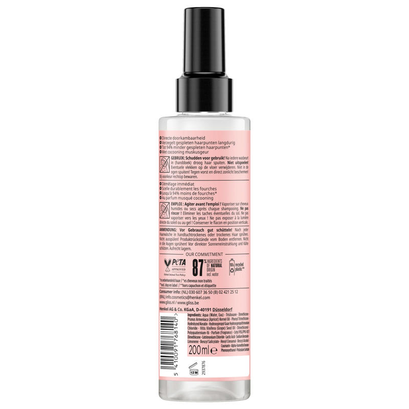 Gliss Kur Split end Miracle Anti-klit spray - 6 x 200 ml ...