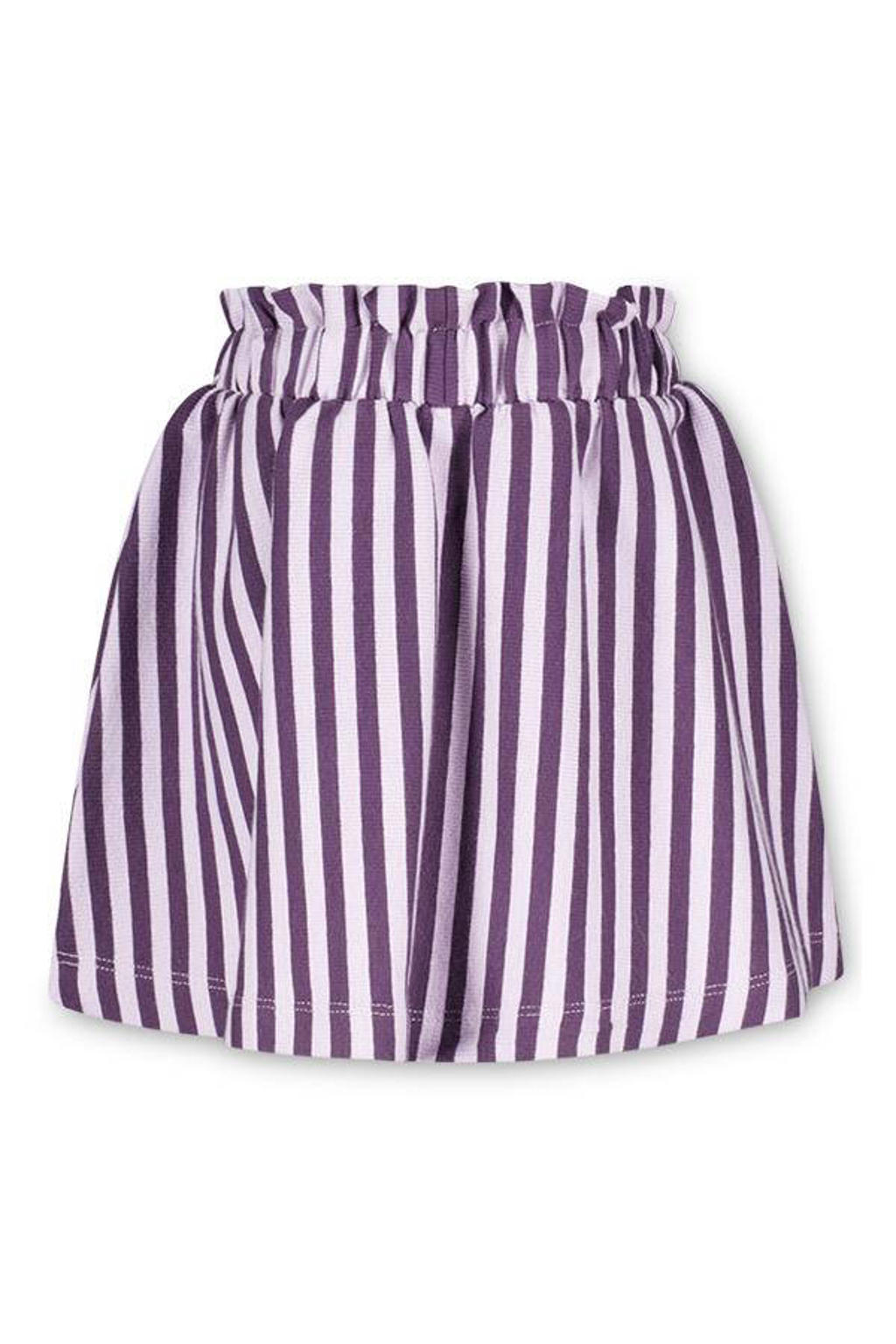 The New Chapter gestreepte rok paars | kleertjes.com