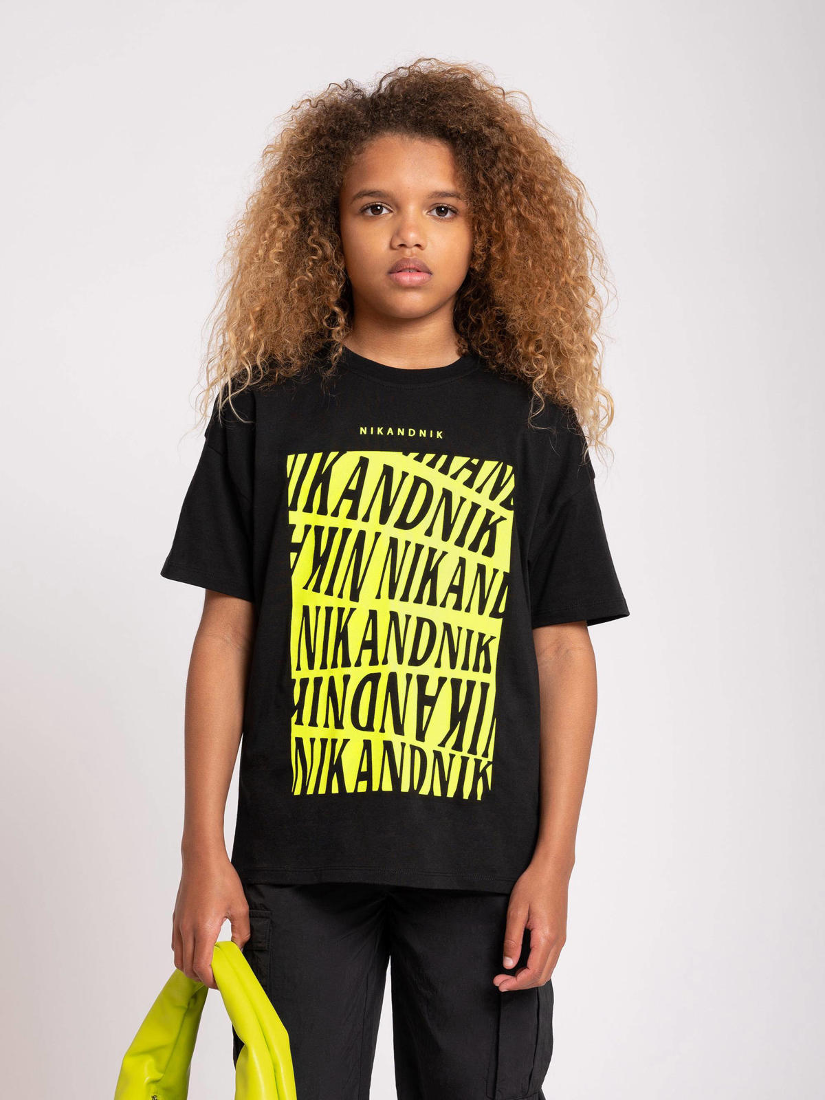 NIK&NIK T-shirt Patty met printopdruk zwart | kleertjes.com