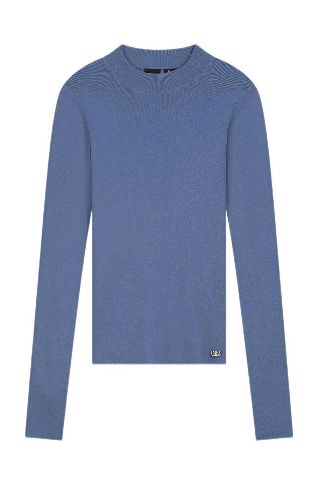 NIK&NIK longsleeve Bodiel met all over print blauw | kleertjes.com