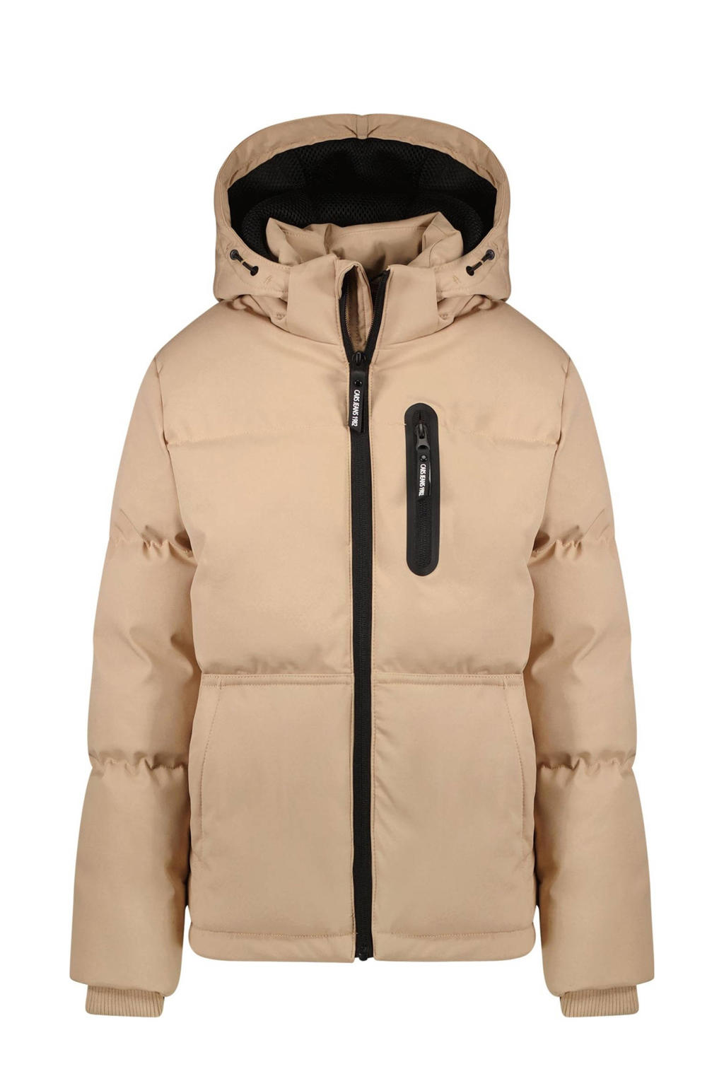 Cars gewatteerde winterjas RELOYS lichtzand | kleertjes.com
