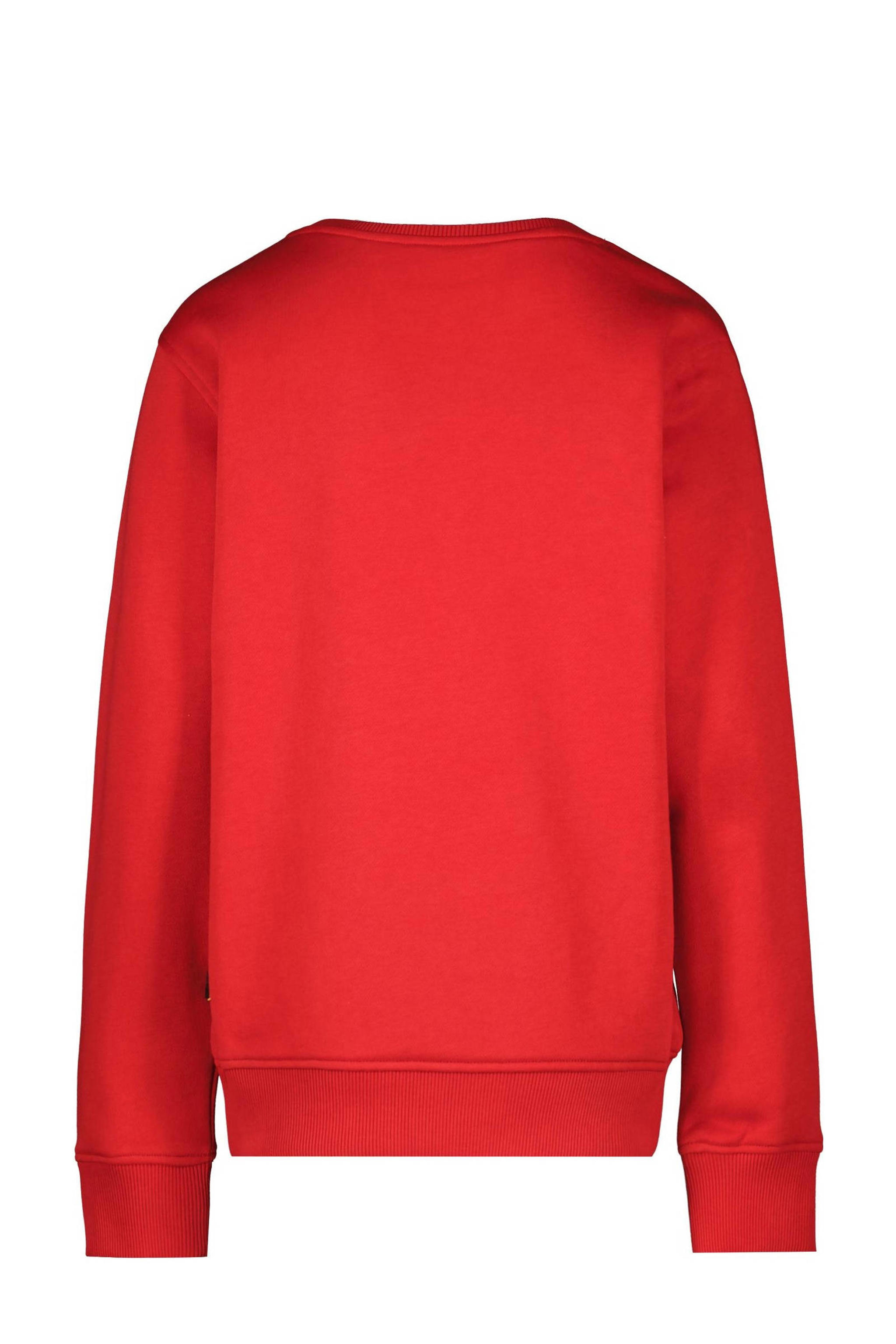 Cars sweater TRIPHA met tekst rood | kleertjes.com