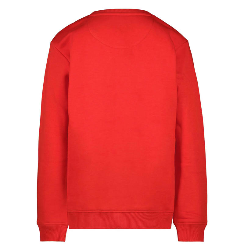 Cars sweater HARVEY met tekst rood/zwart | kleertjes.com