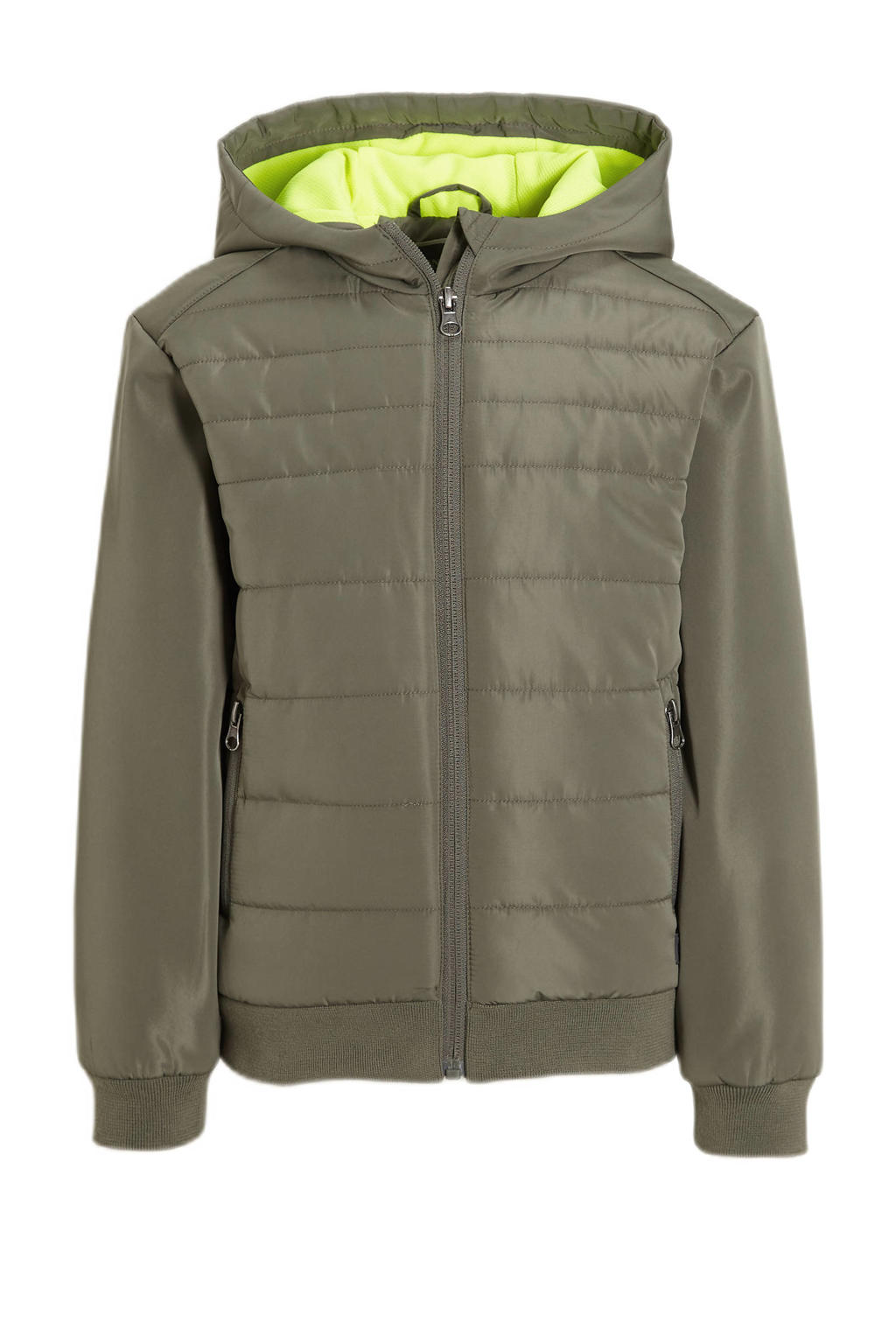 Orange Stars tussenjas Paddy khaki | kleertjes.com