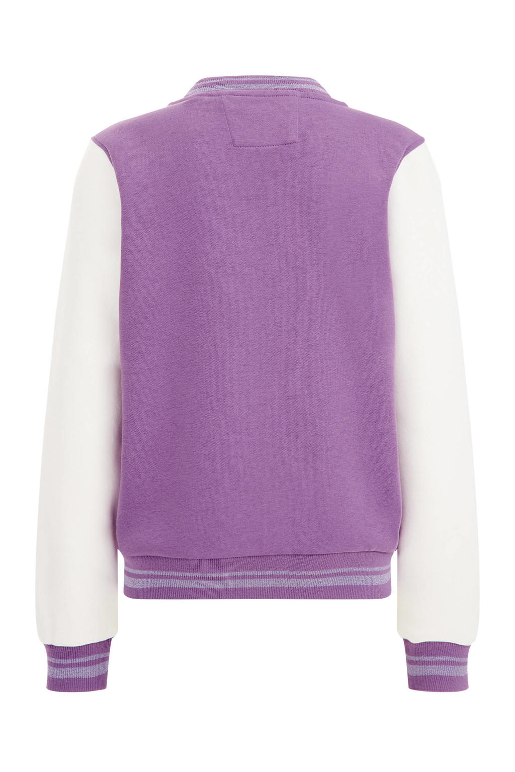 WE Fashion bomberjack paars/wit | kleertjes.com