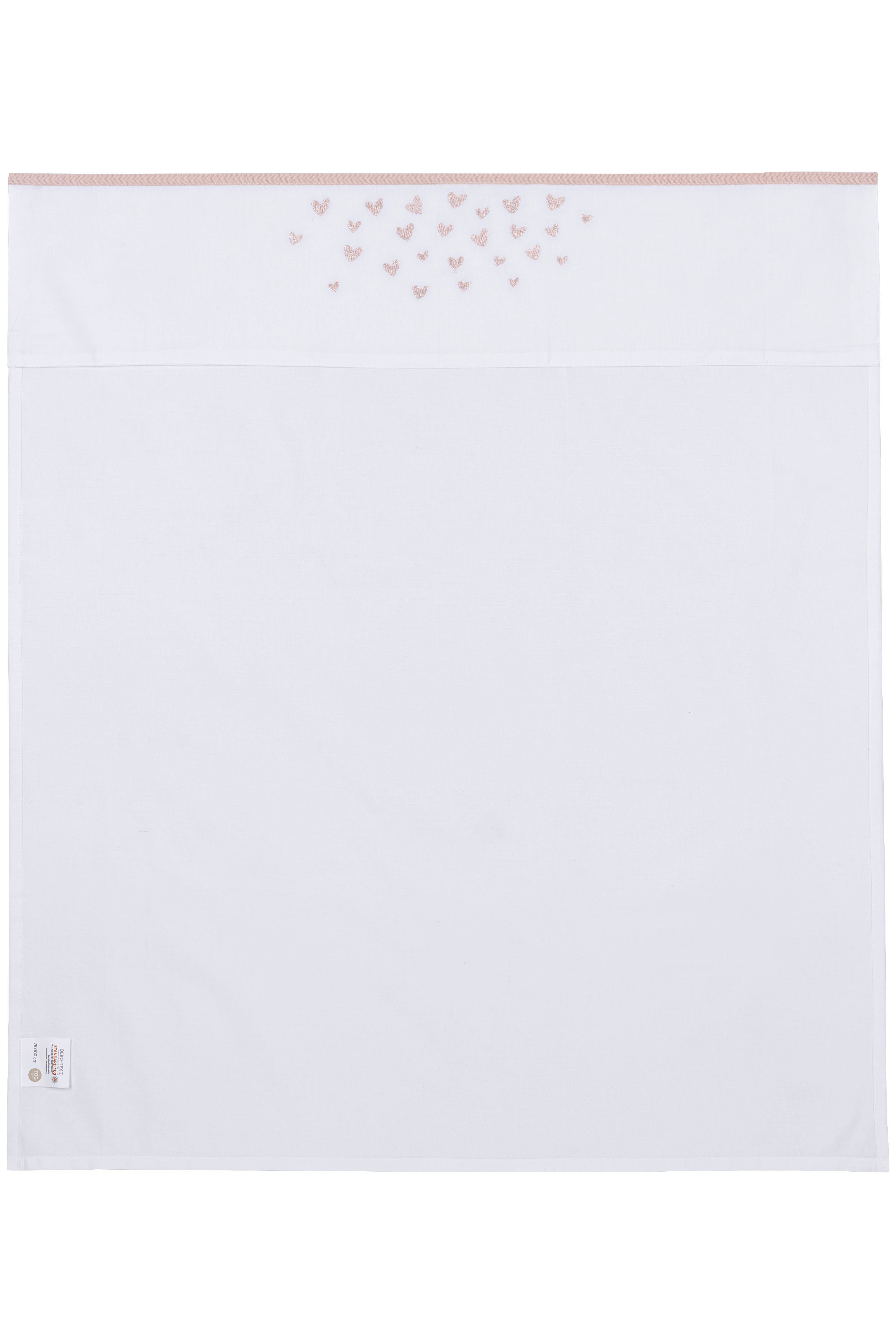 Meyco baby ledikantlaken Hearts soft pink | kleertjes.com