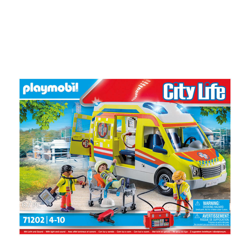 Playmobil City Life Ambulance met licht en geluid - 71202 | kleertjes.com
