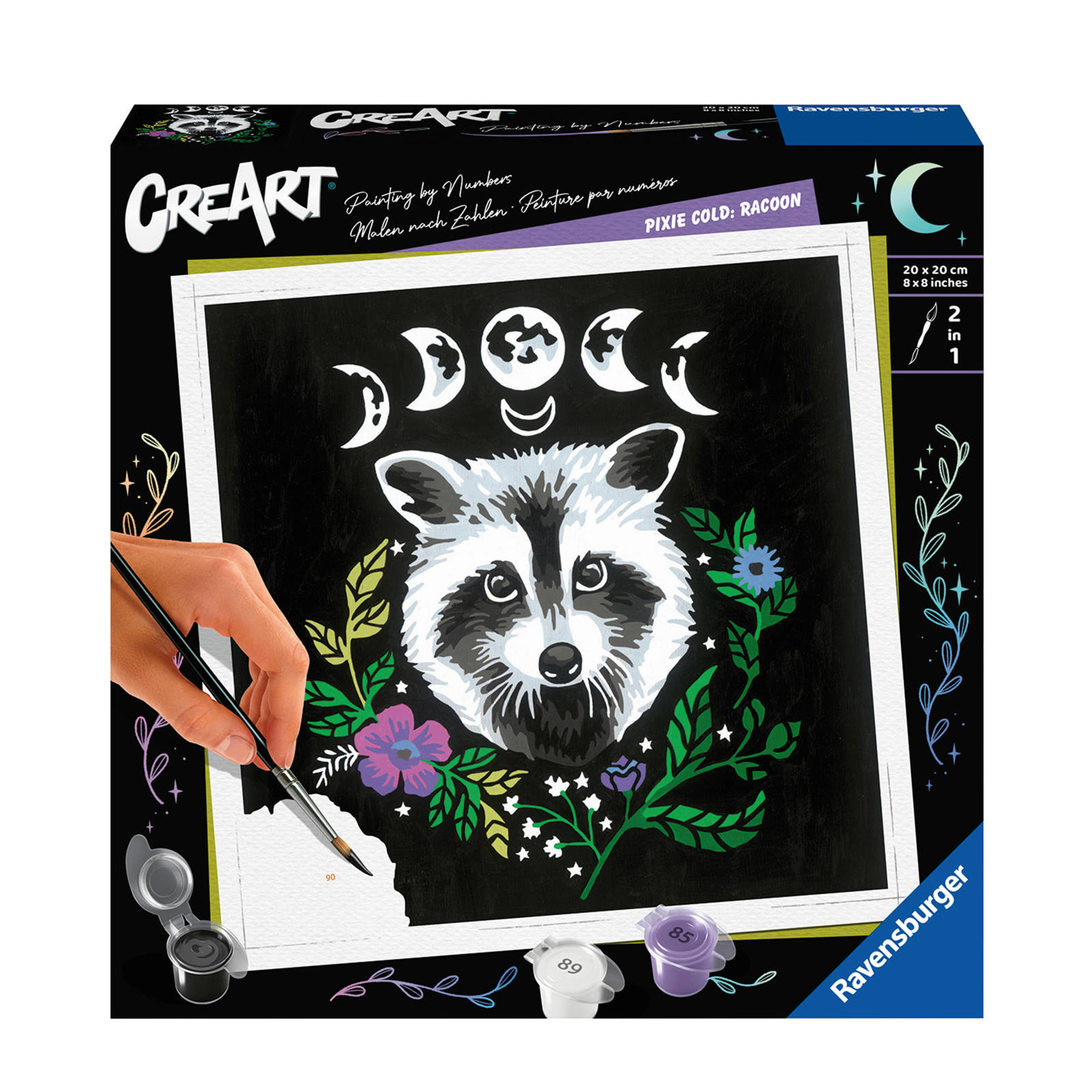 Ravensburger Pixie Cold Edition Raccoon - Schilderen op nummer voor ...