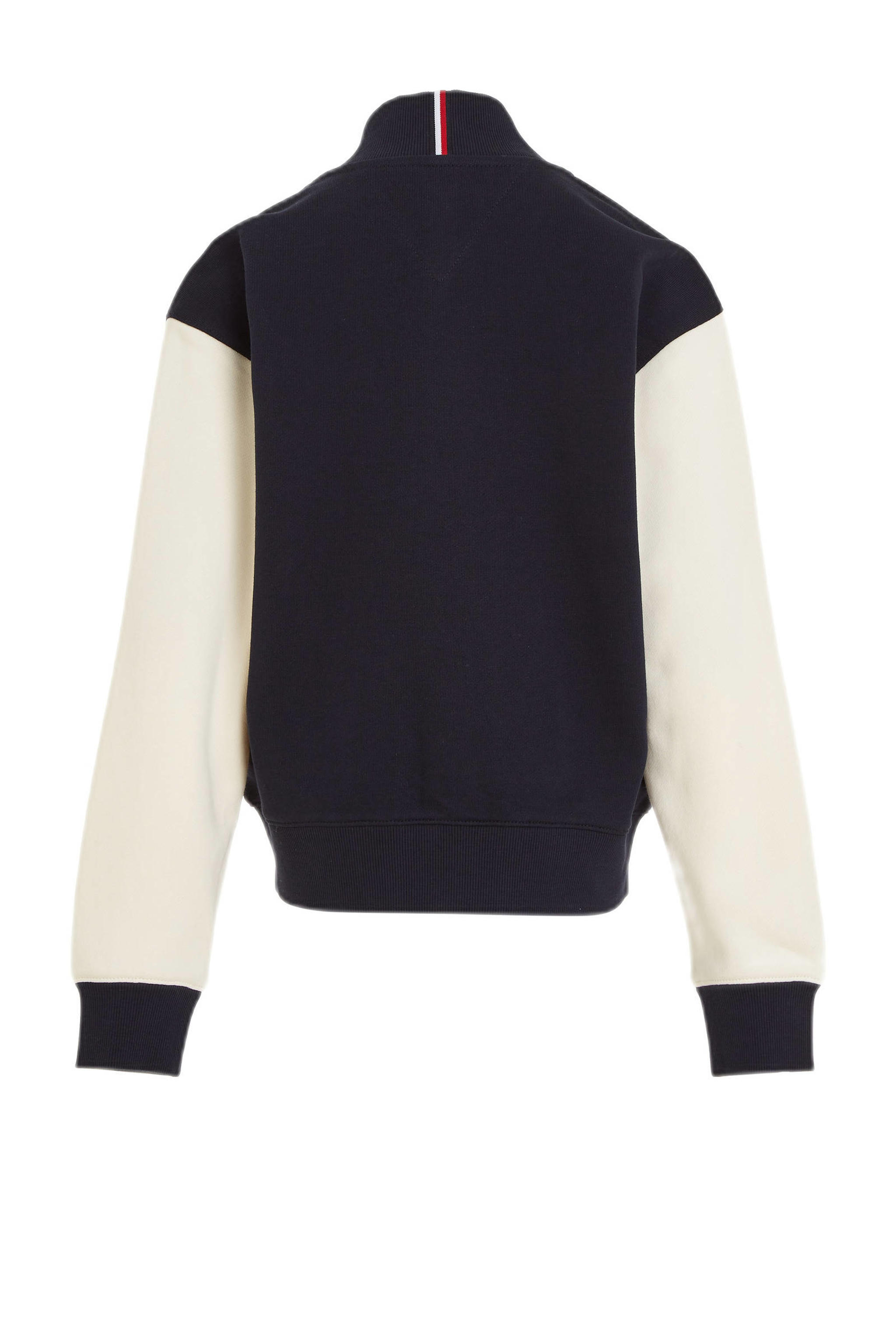 Tommy Hilfiger Bomberjack Met Logo Zwartbeigeblauw