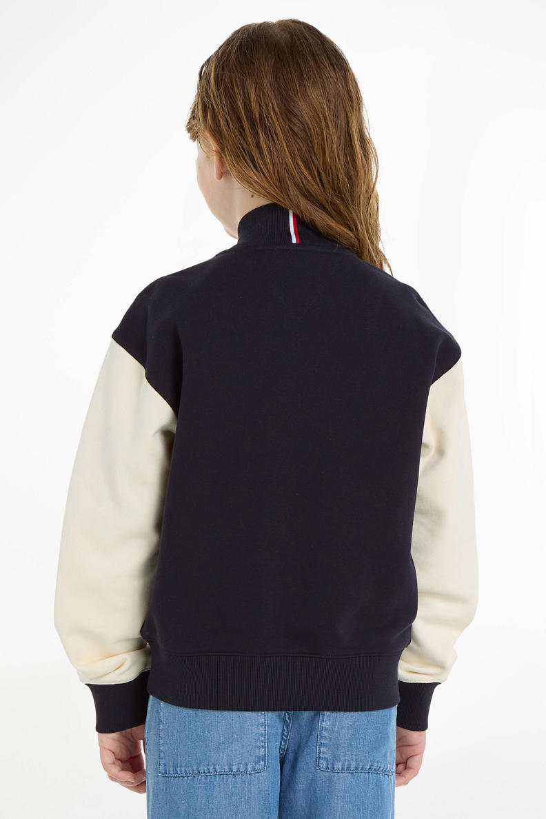 Tommy Hilfiger Bomberjack Met Logo Zwartbeigeblauw