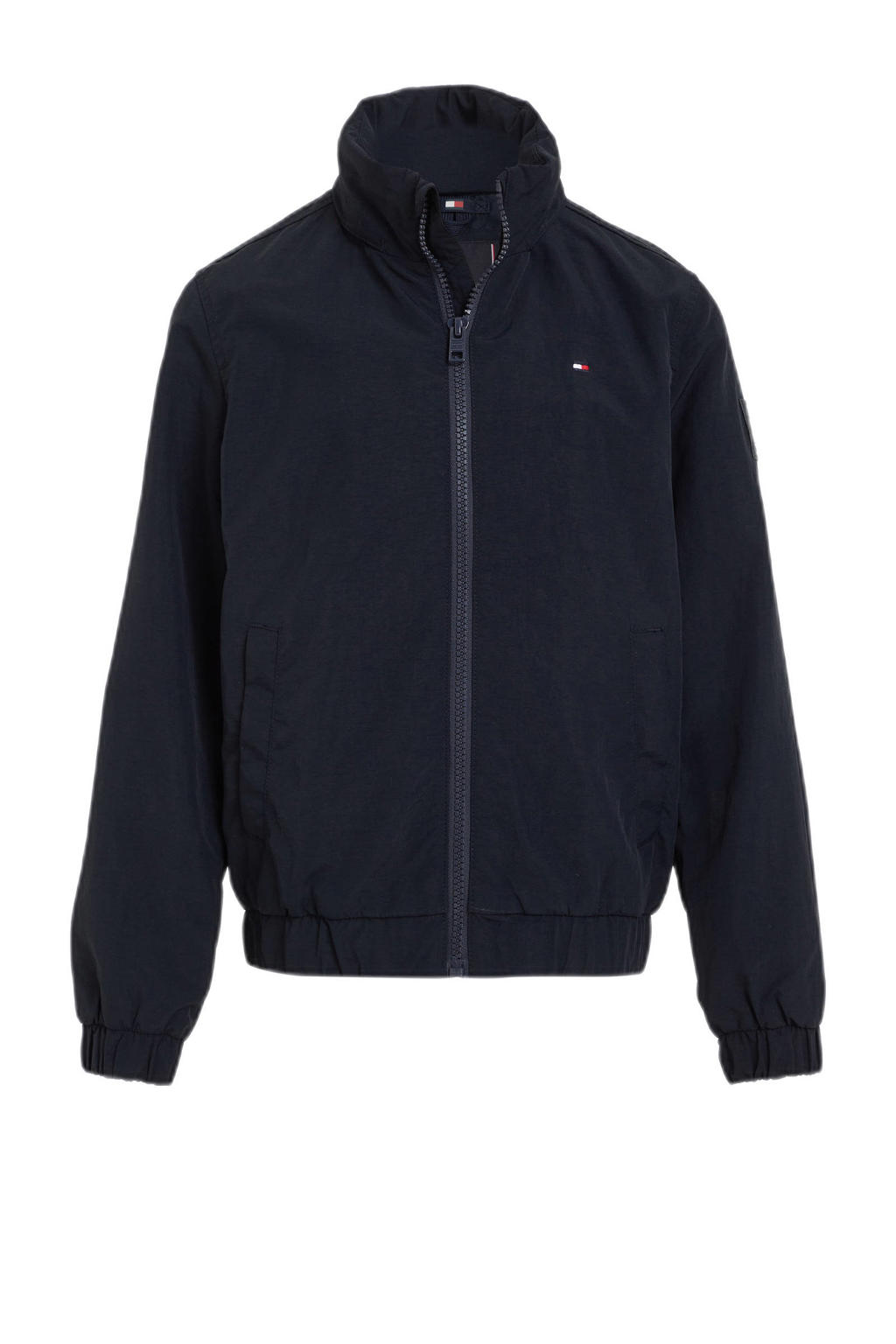 Tommy Hilfiger zomerjas met logo donkerblauw | kleertjes.com
