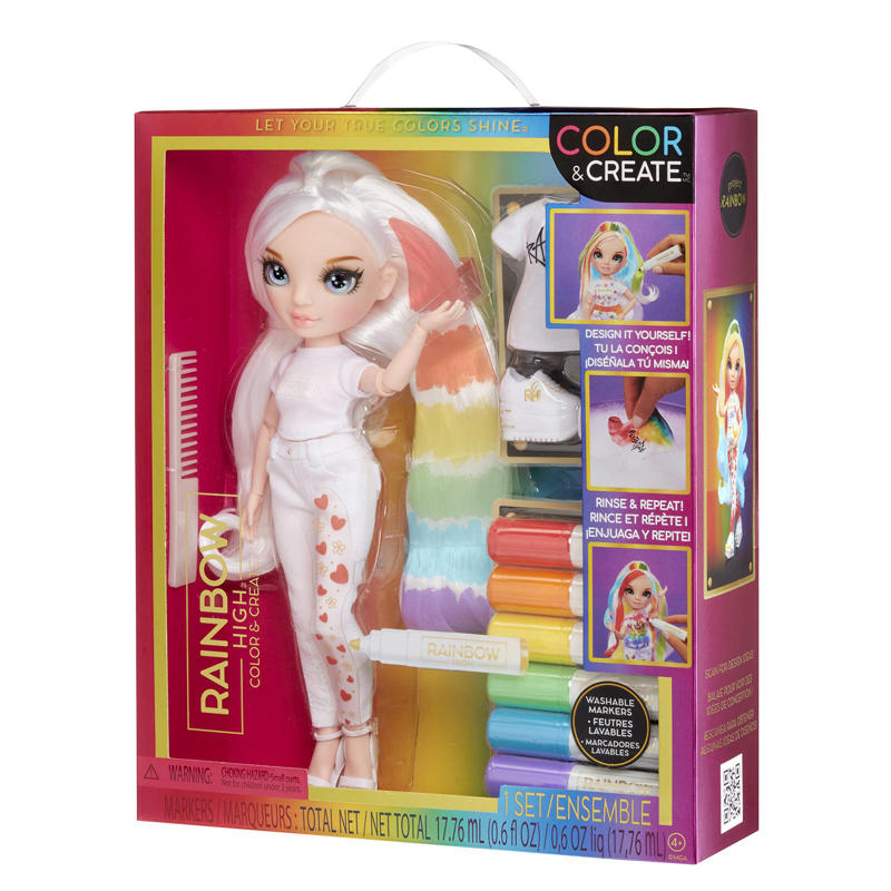 Rainbow High Color & Create Fashion Doll- Character 1 (blue eyes ...