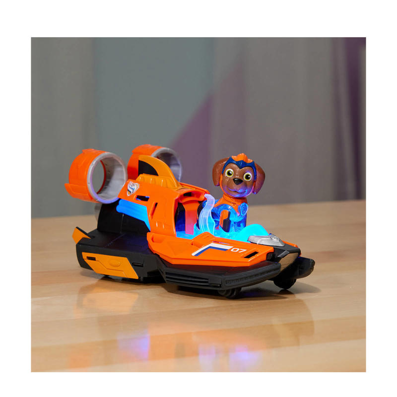 Paw Patrol The Mighty Movie Hovercraft met Zuma-actiefiguur licht en ...