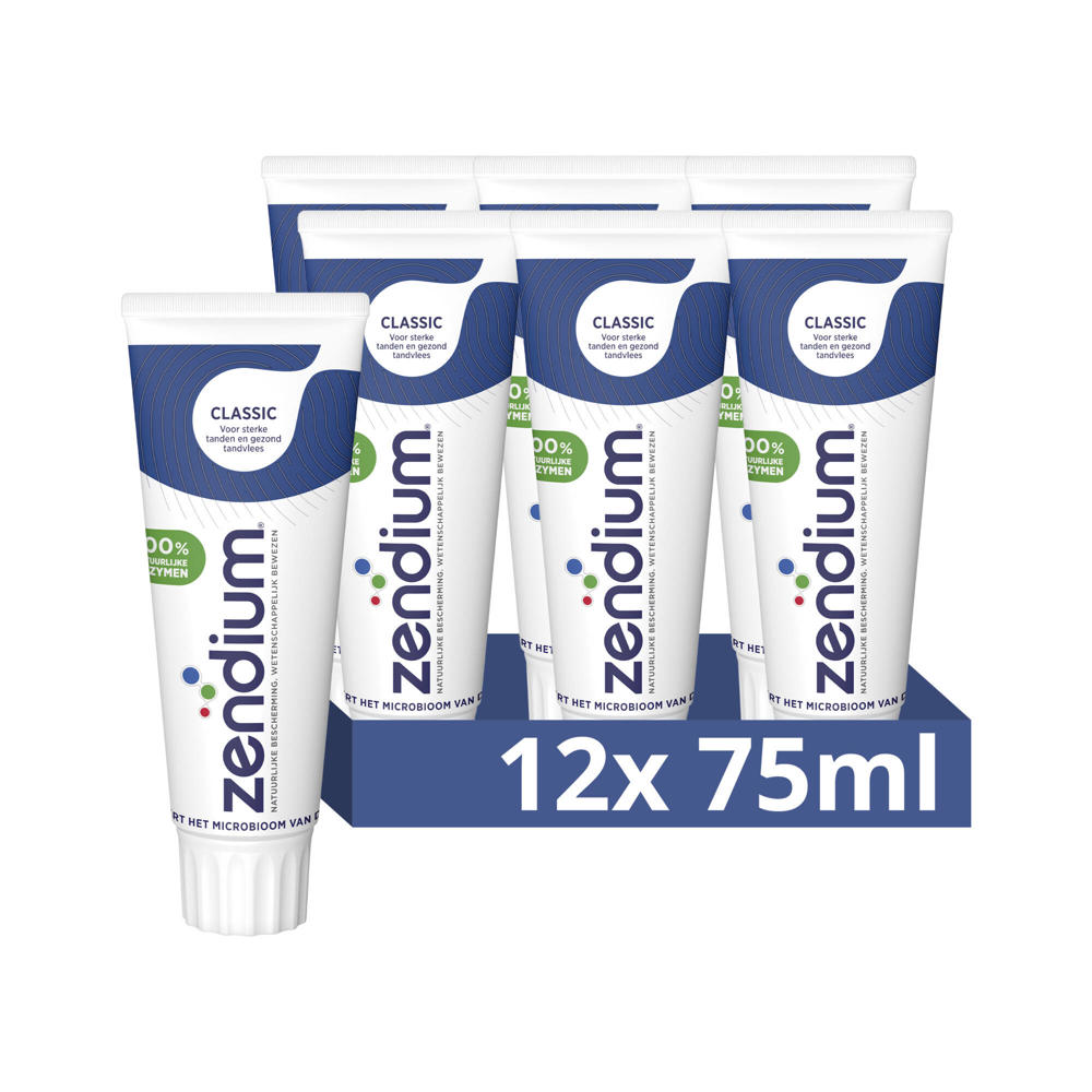 Zendium Classic tandpasta - 12 x 75 ml | kleertjes.com